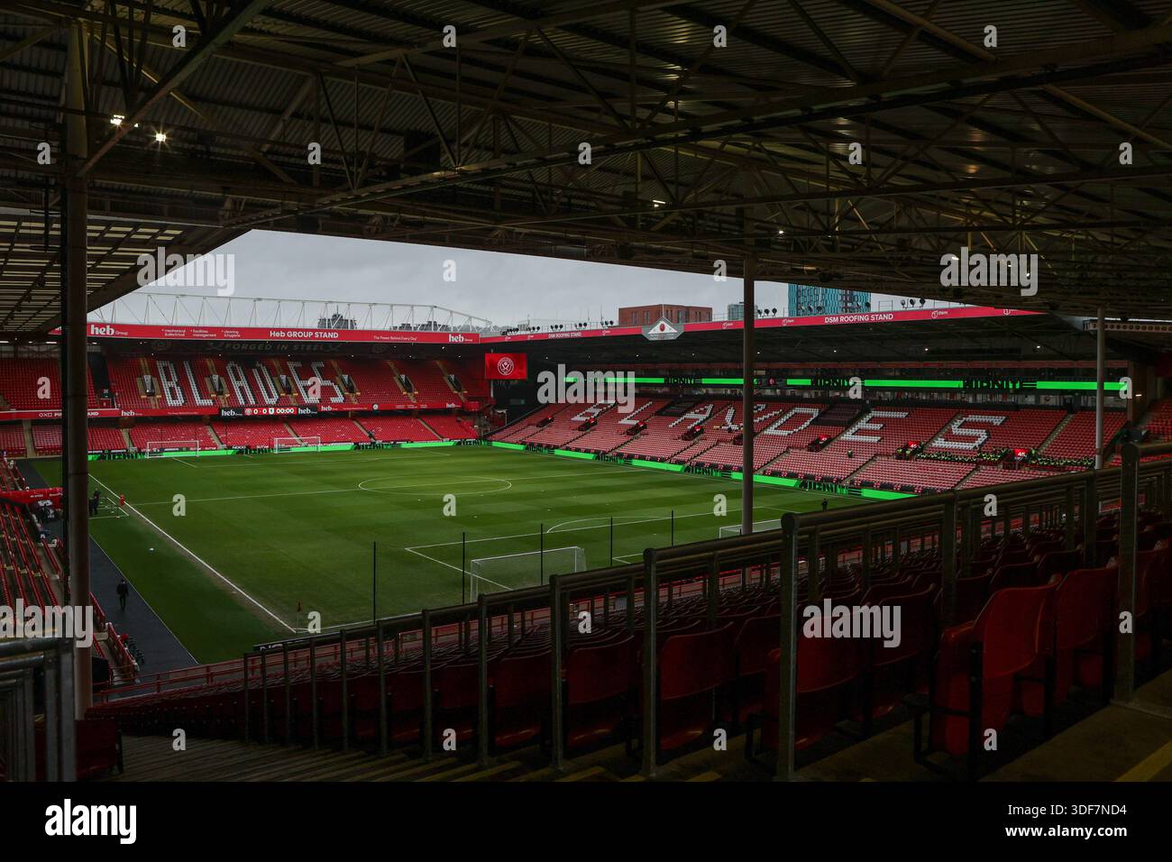 A general view of Bramall Lane ahead of the Emirates FA Cup Third Round ...