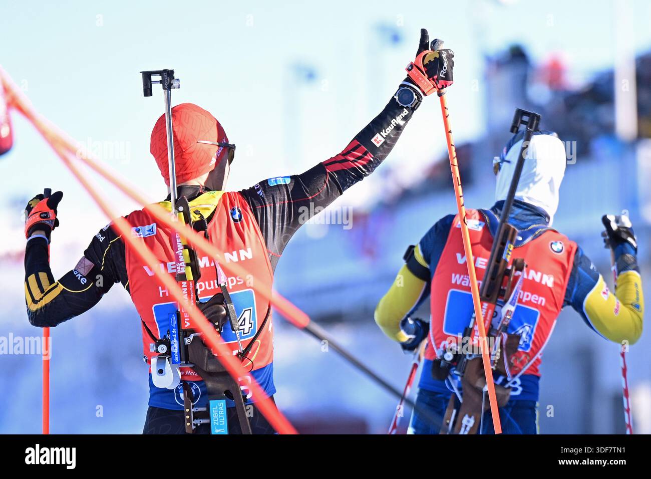 11 January 2026, Thuringia, Oberhof: Biathlon: World Cup, relay 4 x 7.5 ...