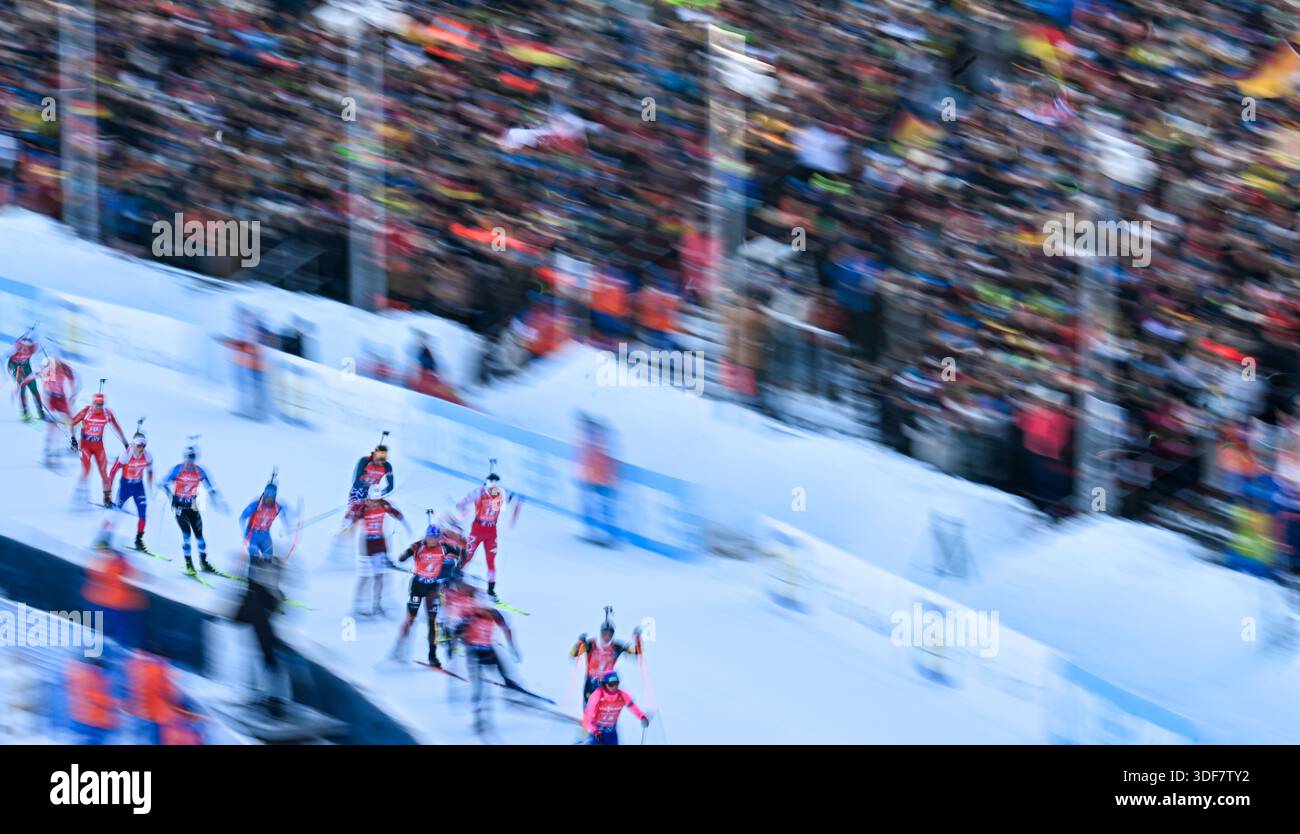 11 January 2026, Thuringia, Oberhof: Biathlon: World Cup, relay 4 x 7.5 ...