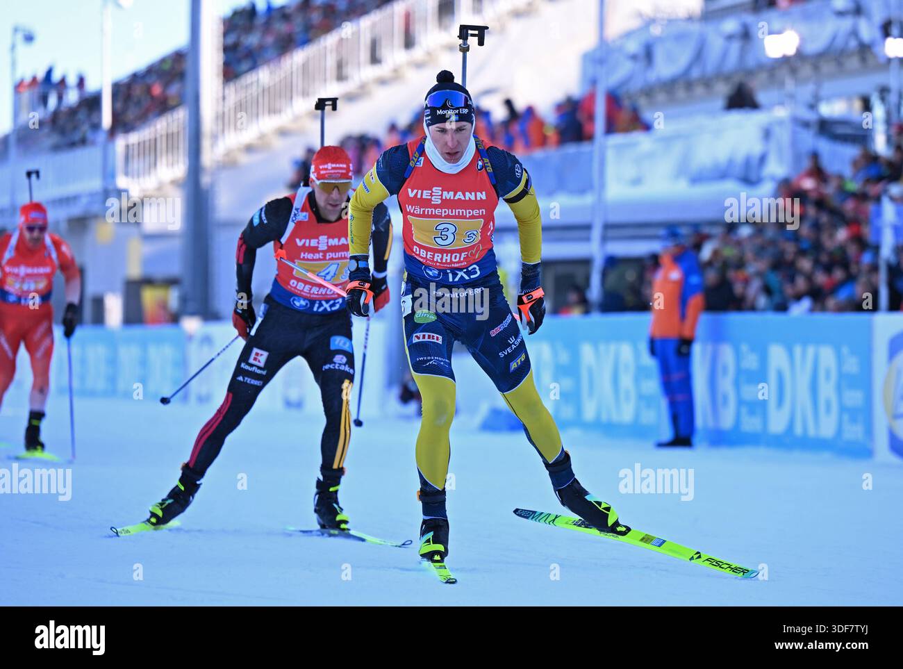 11 January 2026, Thuringia, Oberhof: Biathlon: World Cup, relay 4 x 7.5 ...