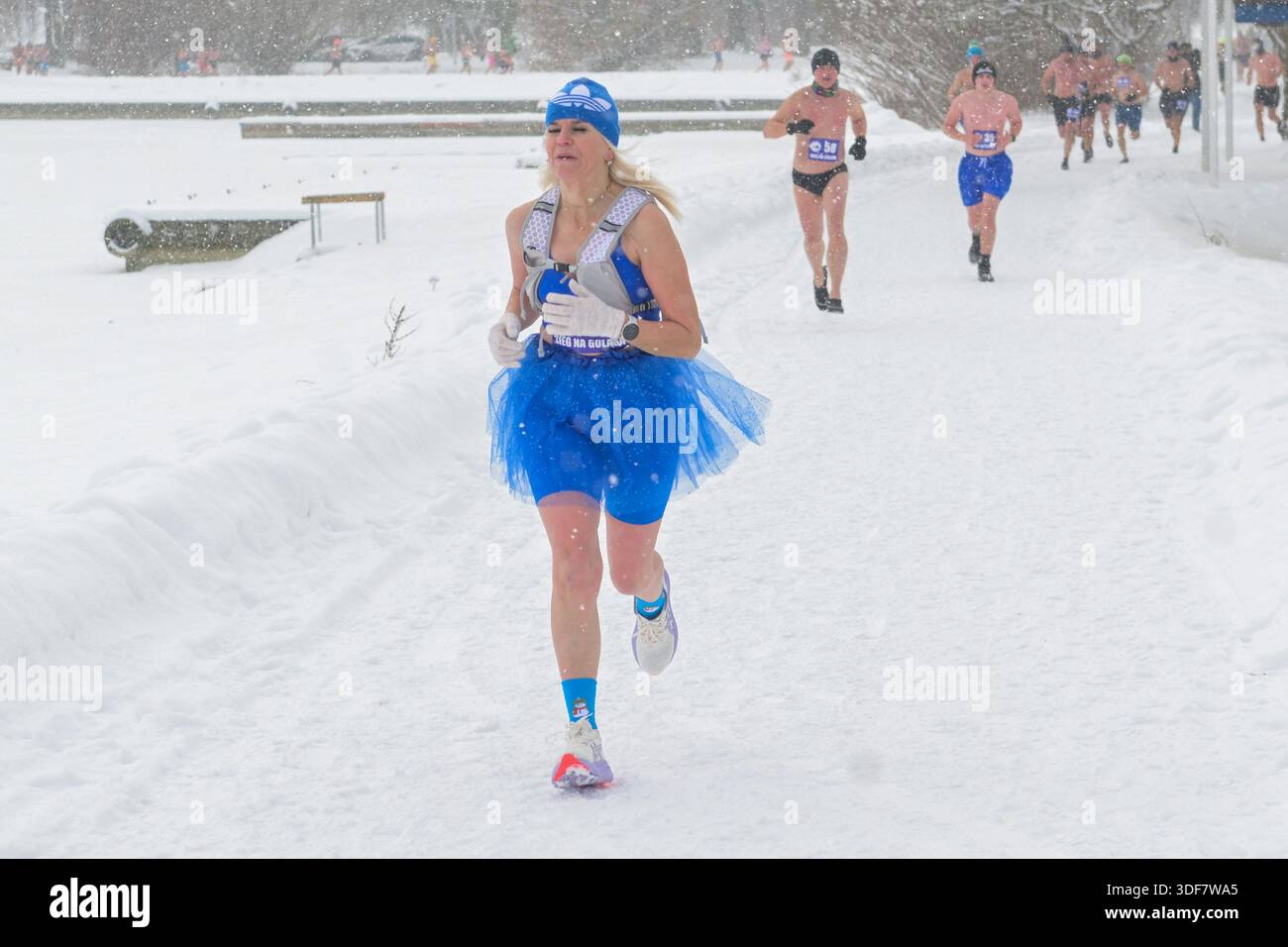Lublin 11.01.2026 Bieg 'Na golasa' nad Zalewem Zemborzyckim ...