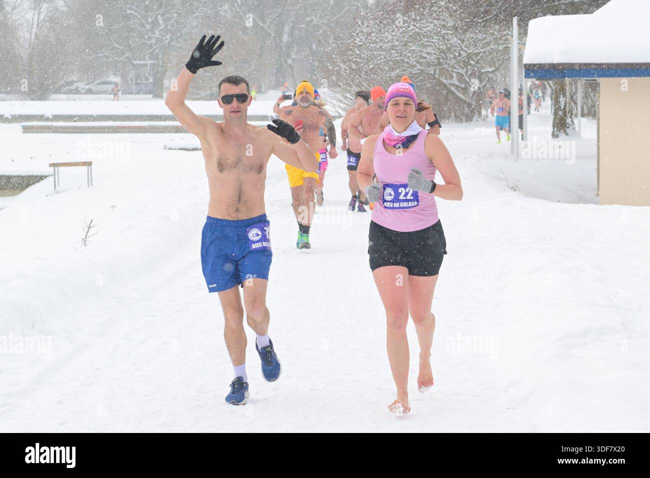 Lublin 11.01.2026 Bieg 'Na golasa' nad Zalewem Zemborzyckim ...