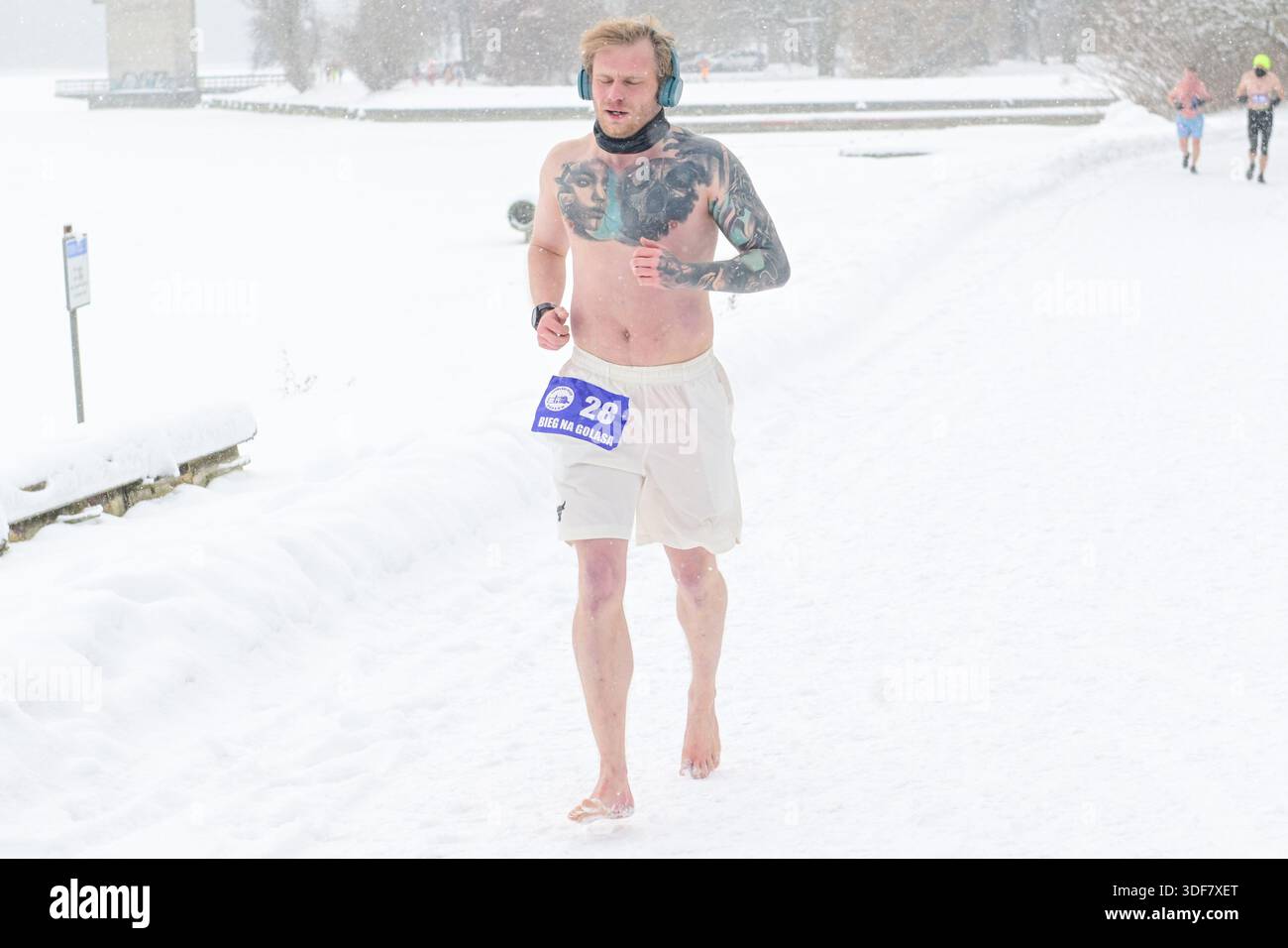 Lublin 11.01.2026 Bieg 'Na golasa' nad Zalewem Zemborzyckim ...