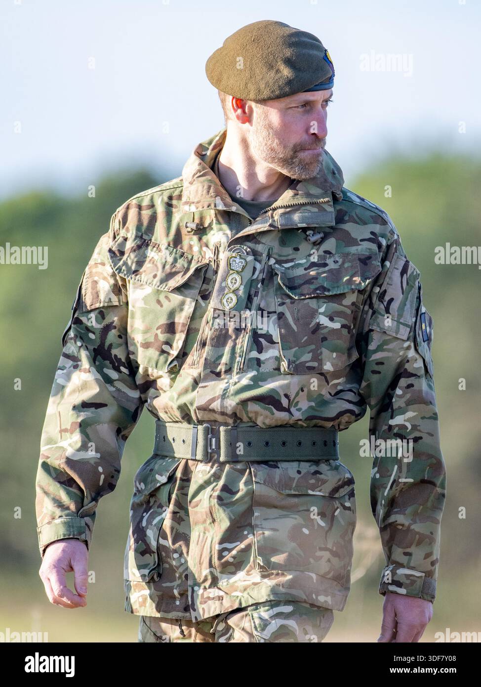 Salisbury Plain, UK. 26 November, 2024. William, The Prince of Wales ...