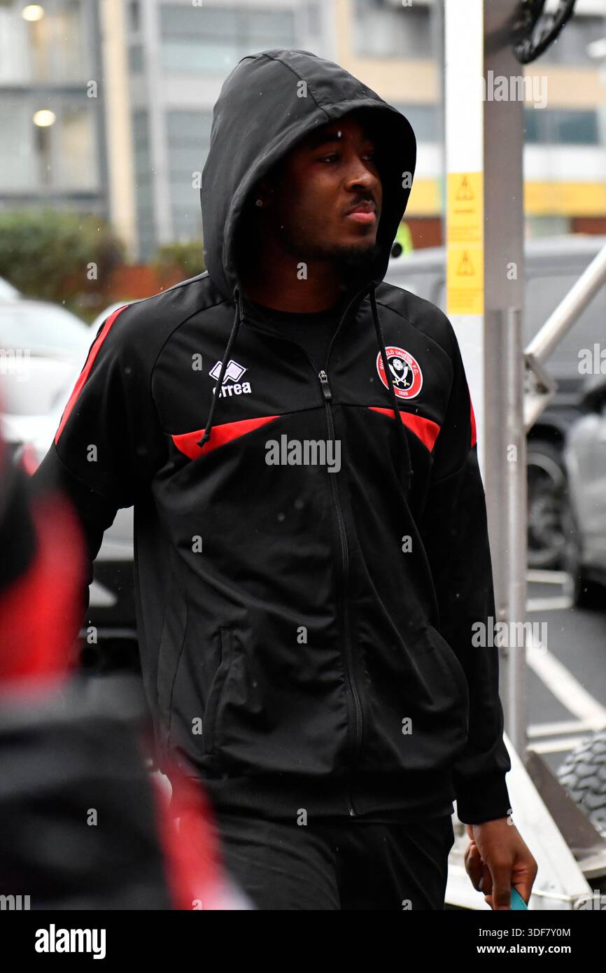 Andre Brooks of Sheffield United. Sheffield United v Mansfield Town ...