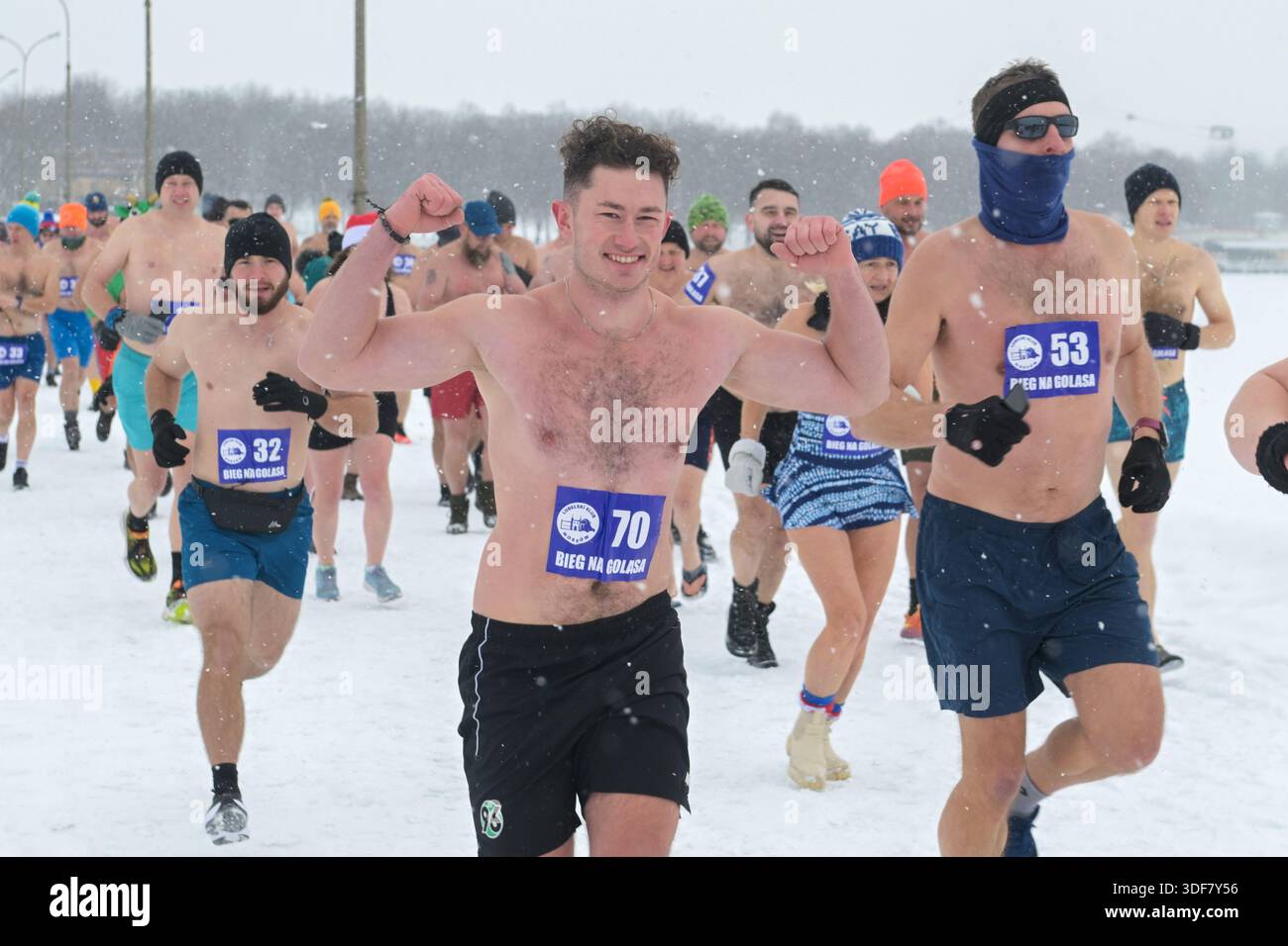 Lublin 11.01.2026 Bieg 'Na golasa' nad Zalewem Zemborzyckim ...