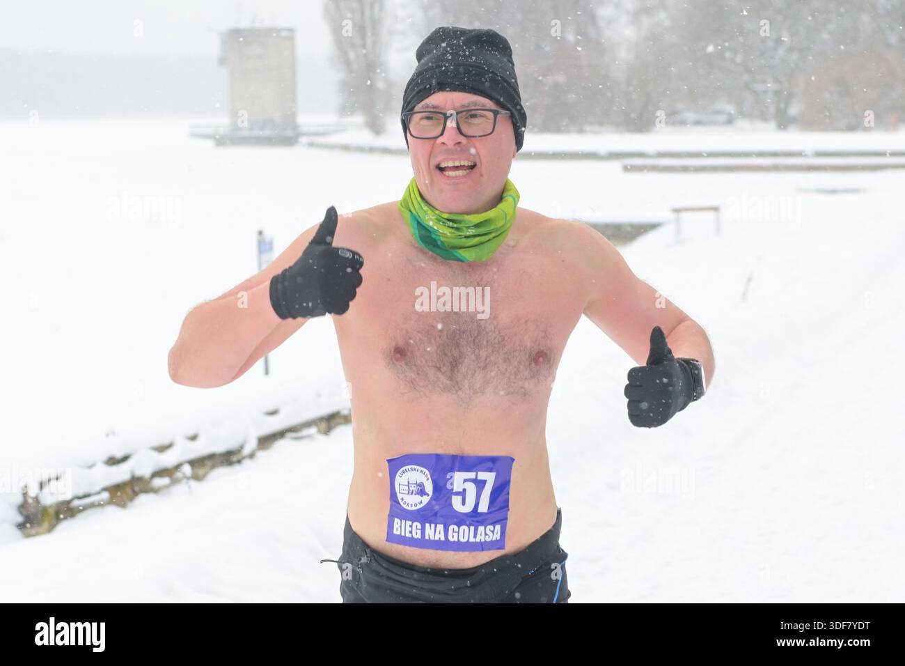 Lublin 11.01.2026 Bieg 'Na golasa' nad Zalewem Zemborzyckim ...