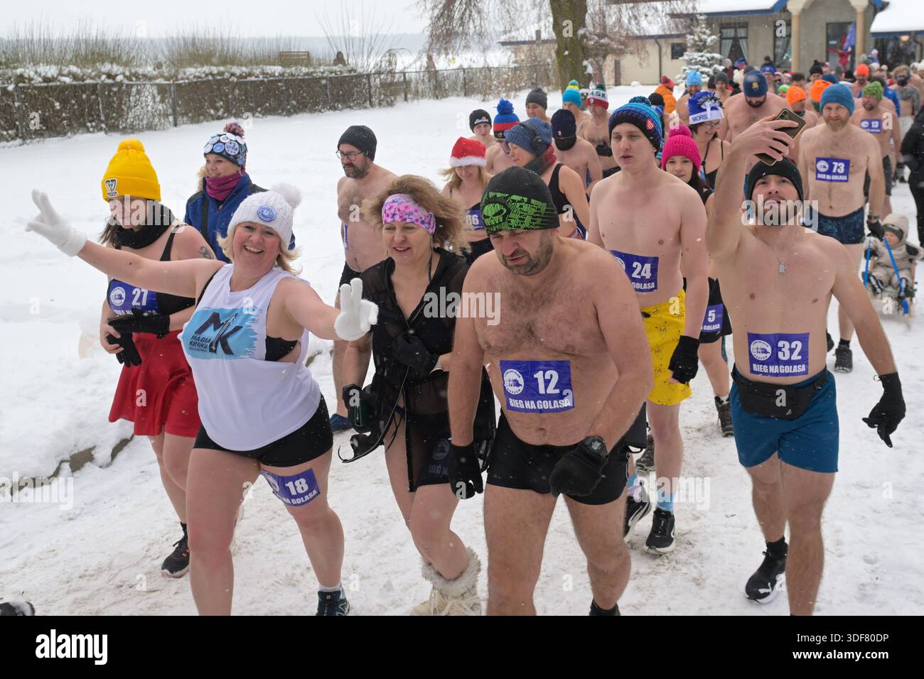 Lublin 11.01.2026 Bieg 'Na golasa' nad Zalewem Zemborzyckim ...