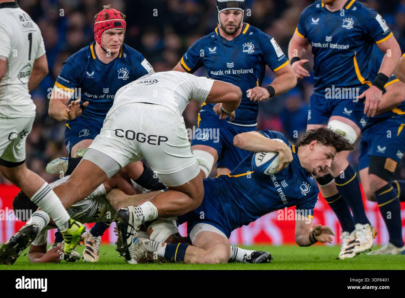 Joshua Kenny of Leinster Rugby with the ball during the Investec Rugby ...