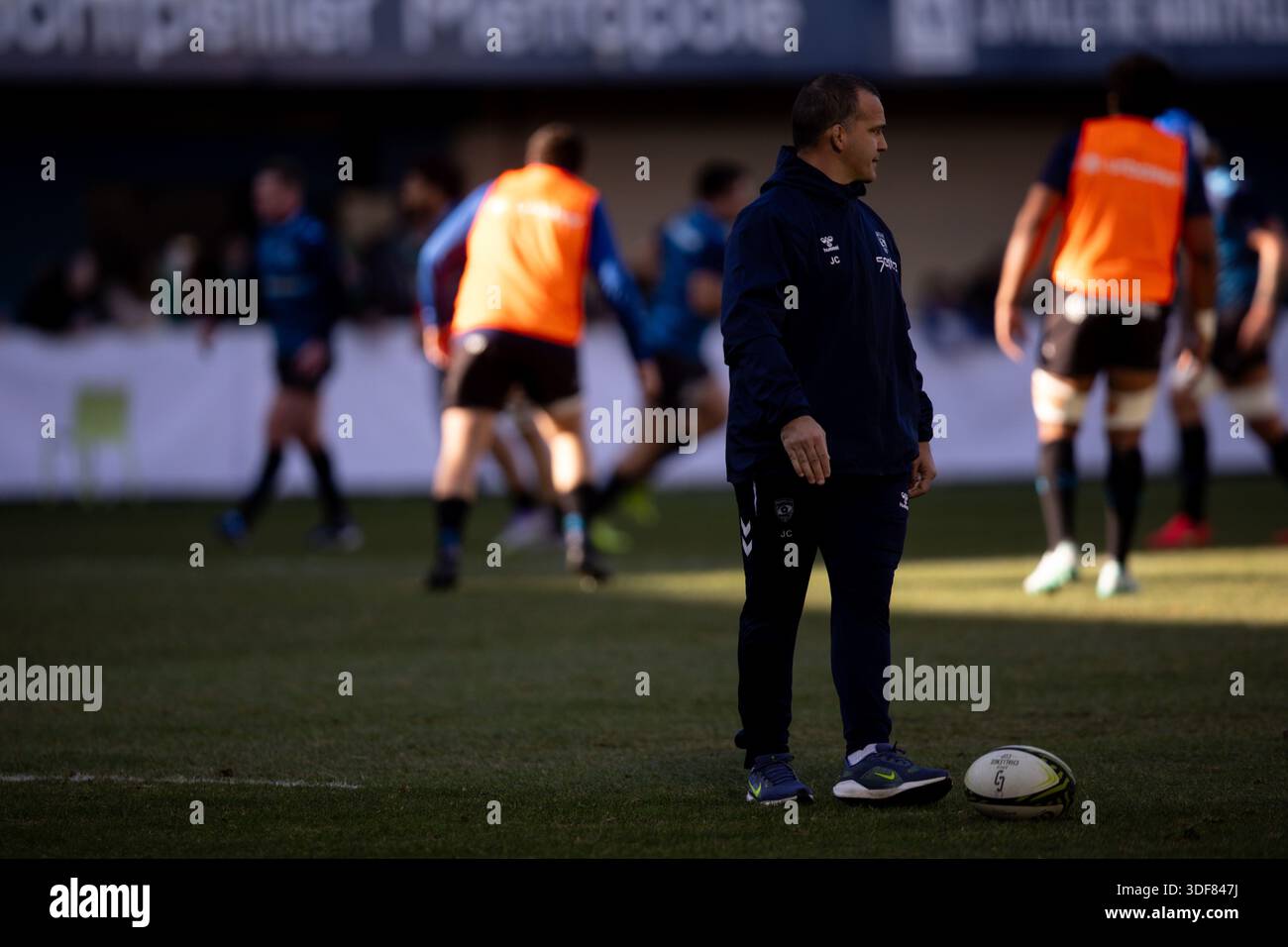 Joan CADULLO head coach of Montpellier during the Challenge Cup match ...