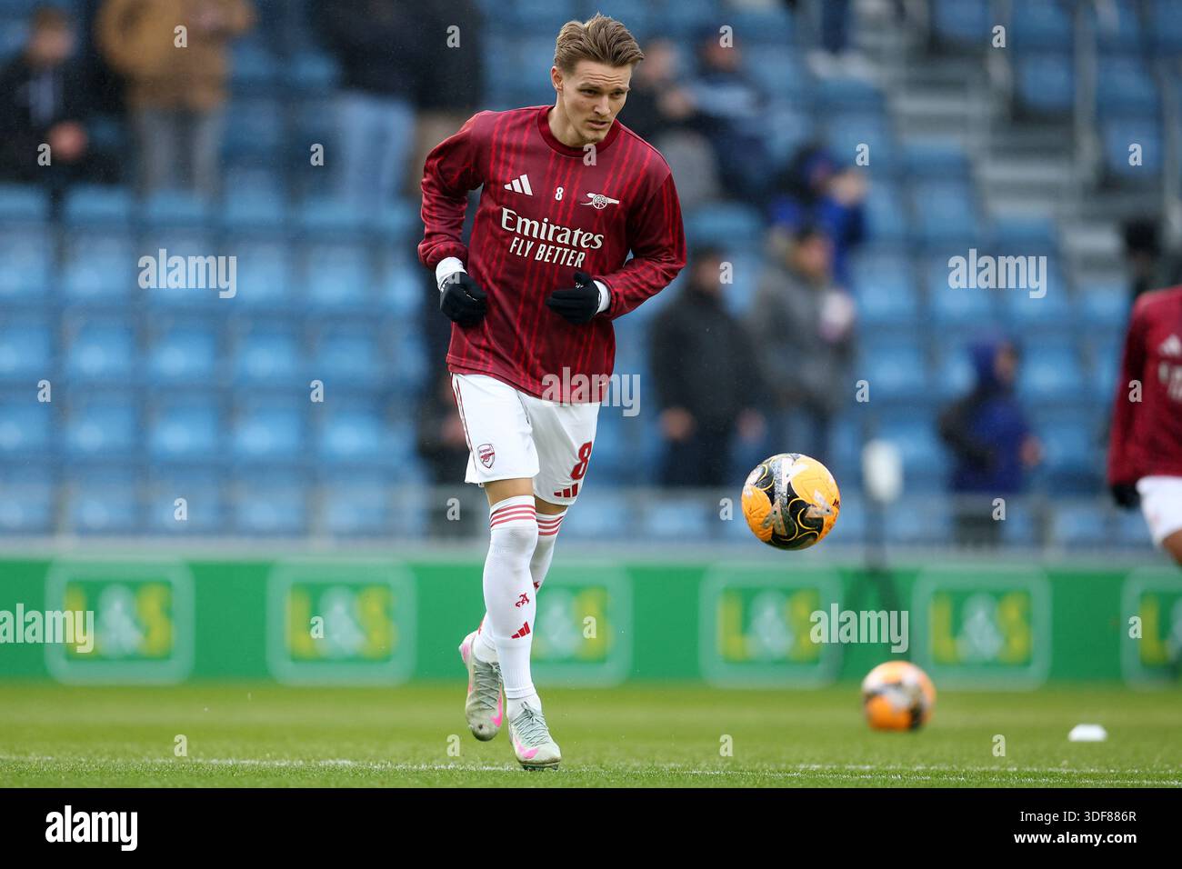 Portsmouth, England, 11th January 2026. Martin Odegaard of Arsenal ...