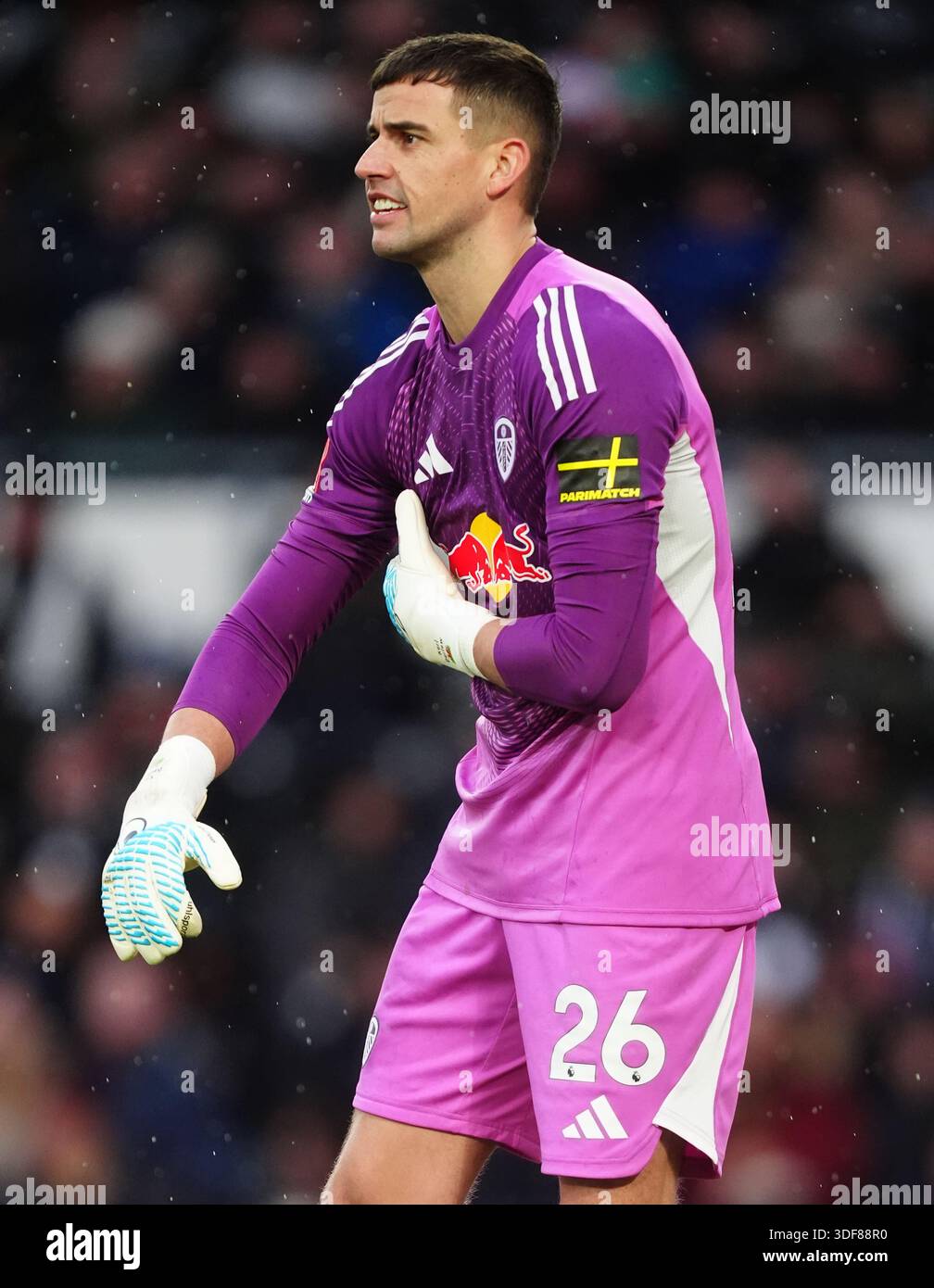 Leeds United goalkeeper Karl Darlow during the Emirates FA Cup third ...