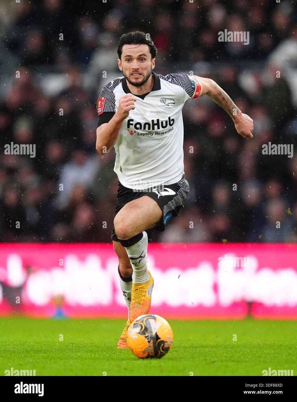 Derby County's Lewis Travis during the Emirates FA Cup third round ...