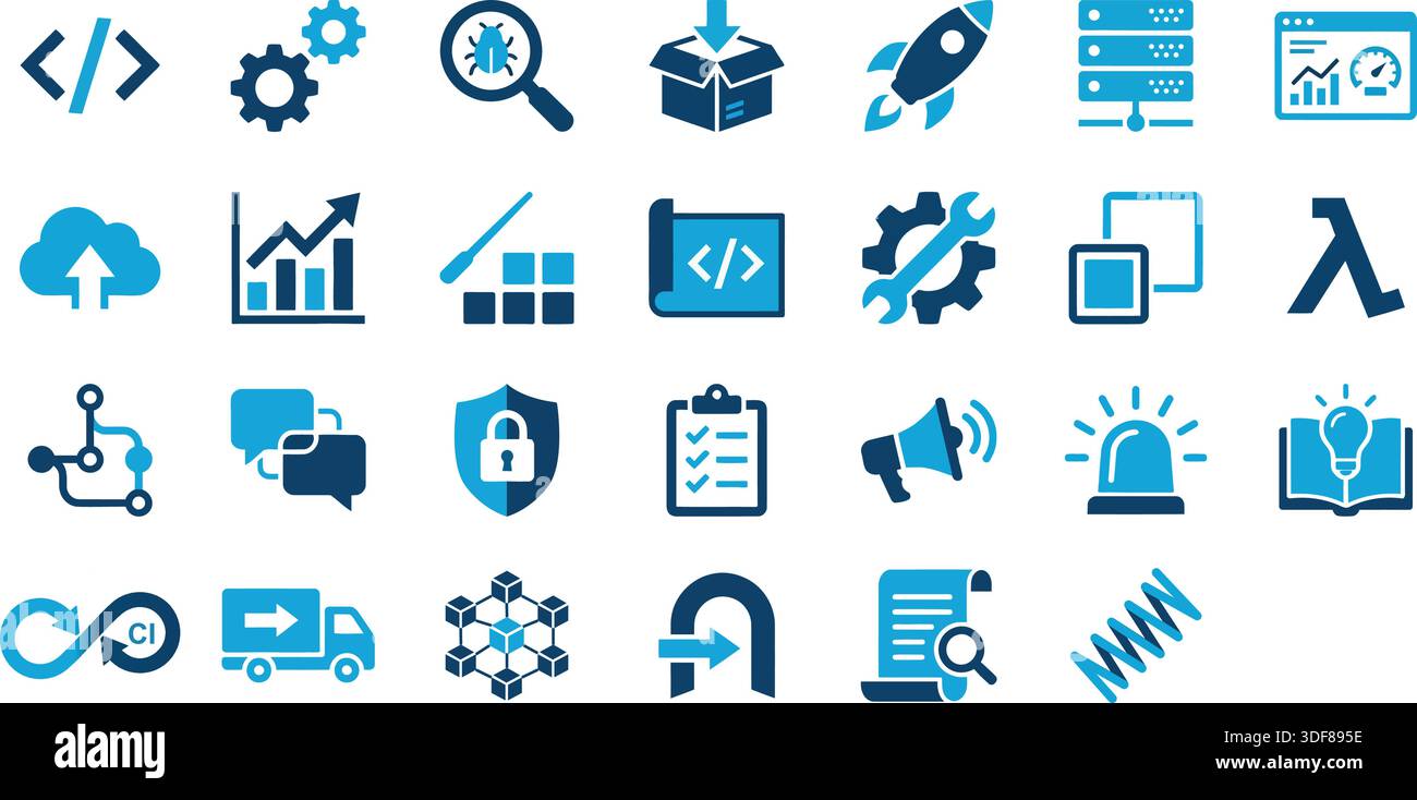 Infrastructure web icons in Stock Vector Images - Alamy