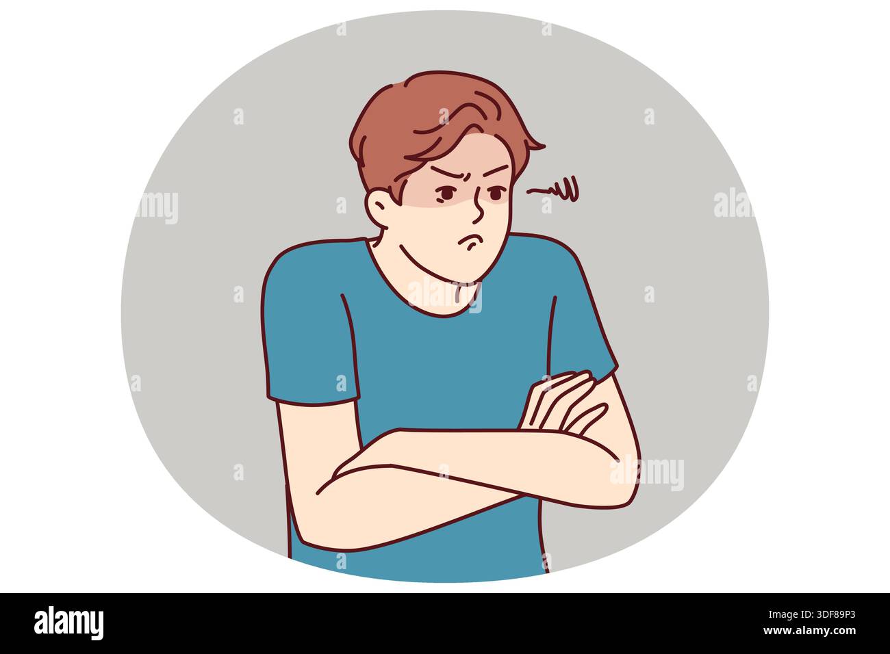 Embarrassed disagreement Stock Vector Images - Alamy