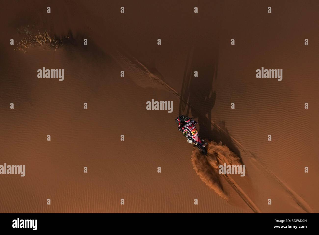 Rider Tosha Schareina competes during the seventh stage of the Dakar ...