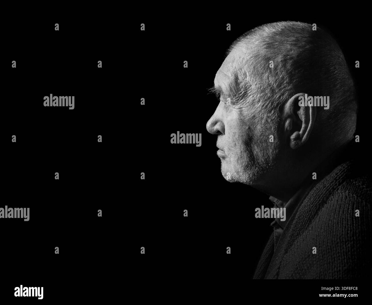 Serious angry man in Black and White Stock Photos & Images - Alamy