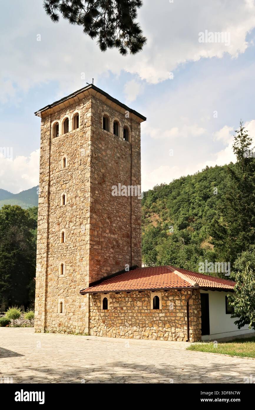 The tower, bell tower inside the courtyard of the Patriarchate of Pec ...
