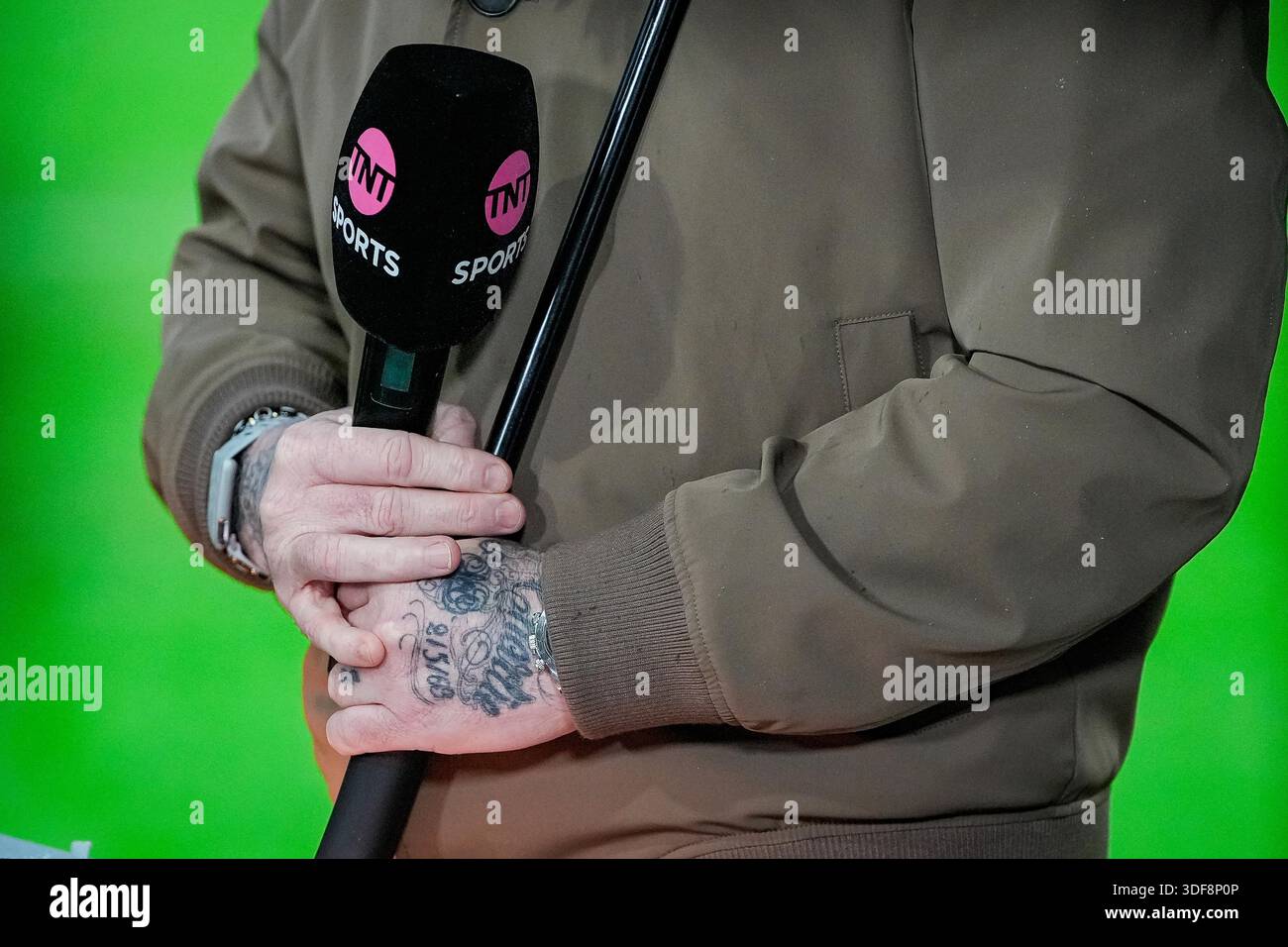 Forest Green Rovers Robbie Savage hand tattoo during the Emirates FA ...