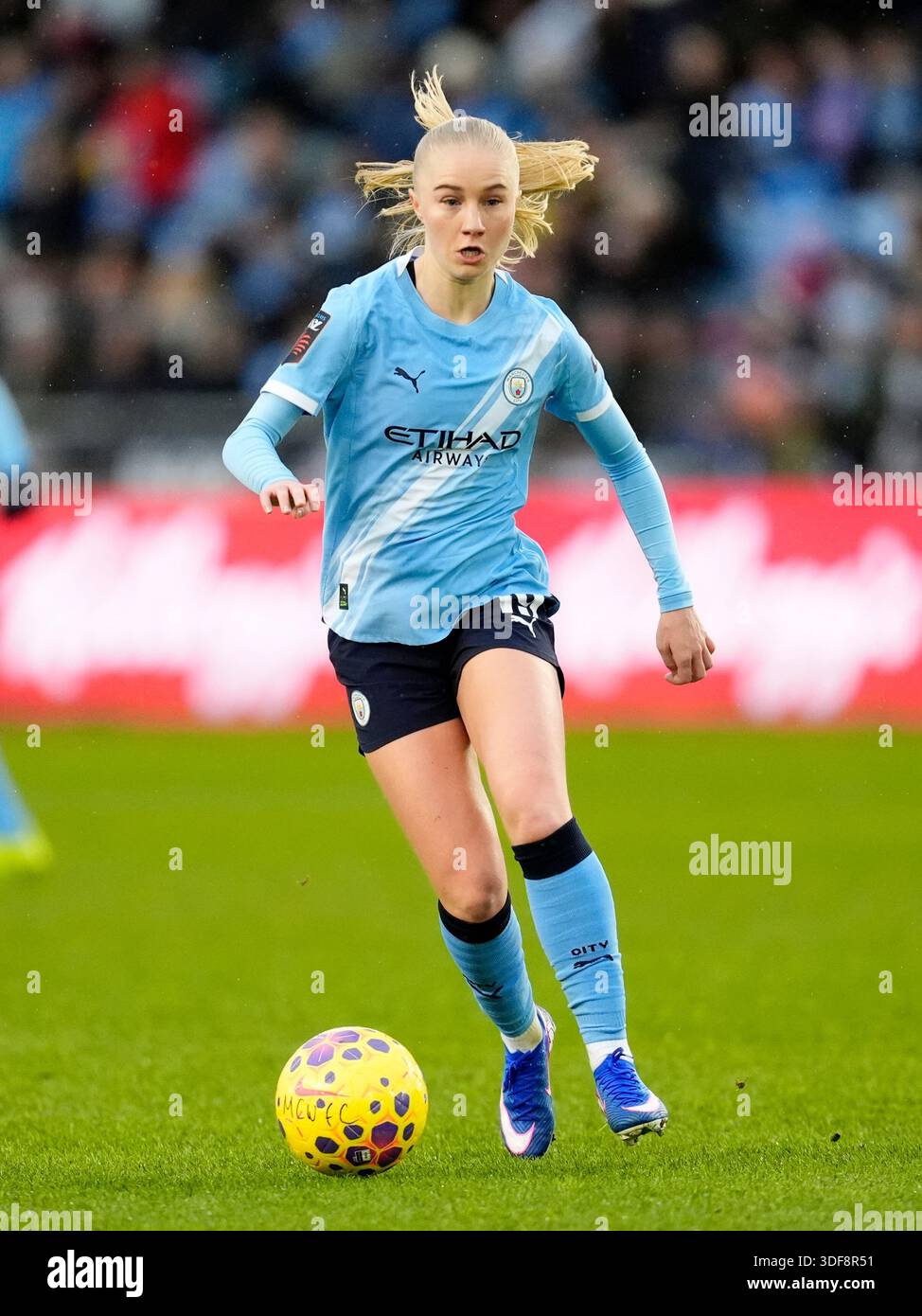 Manchester City's Laura Blindkilde during the Barclays Women's Super ...