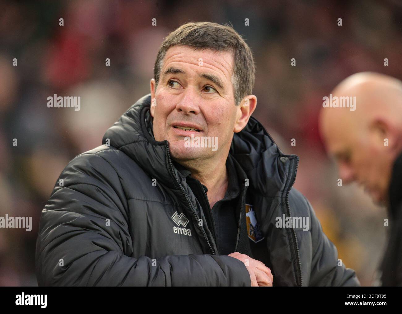 Nigel Clough manager of Mansfield Town during the Emirates FA Cup Third ...