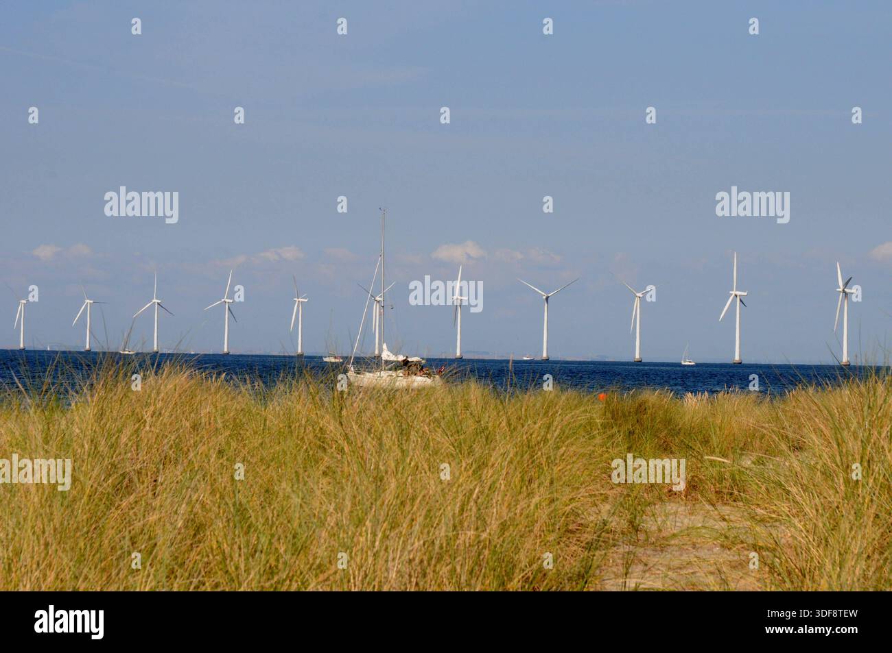Amager/Copenhagen/ Denmark/02 August 2024/Wind turbine wind power ...