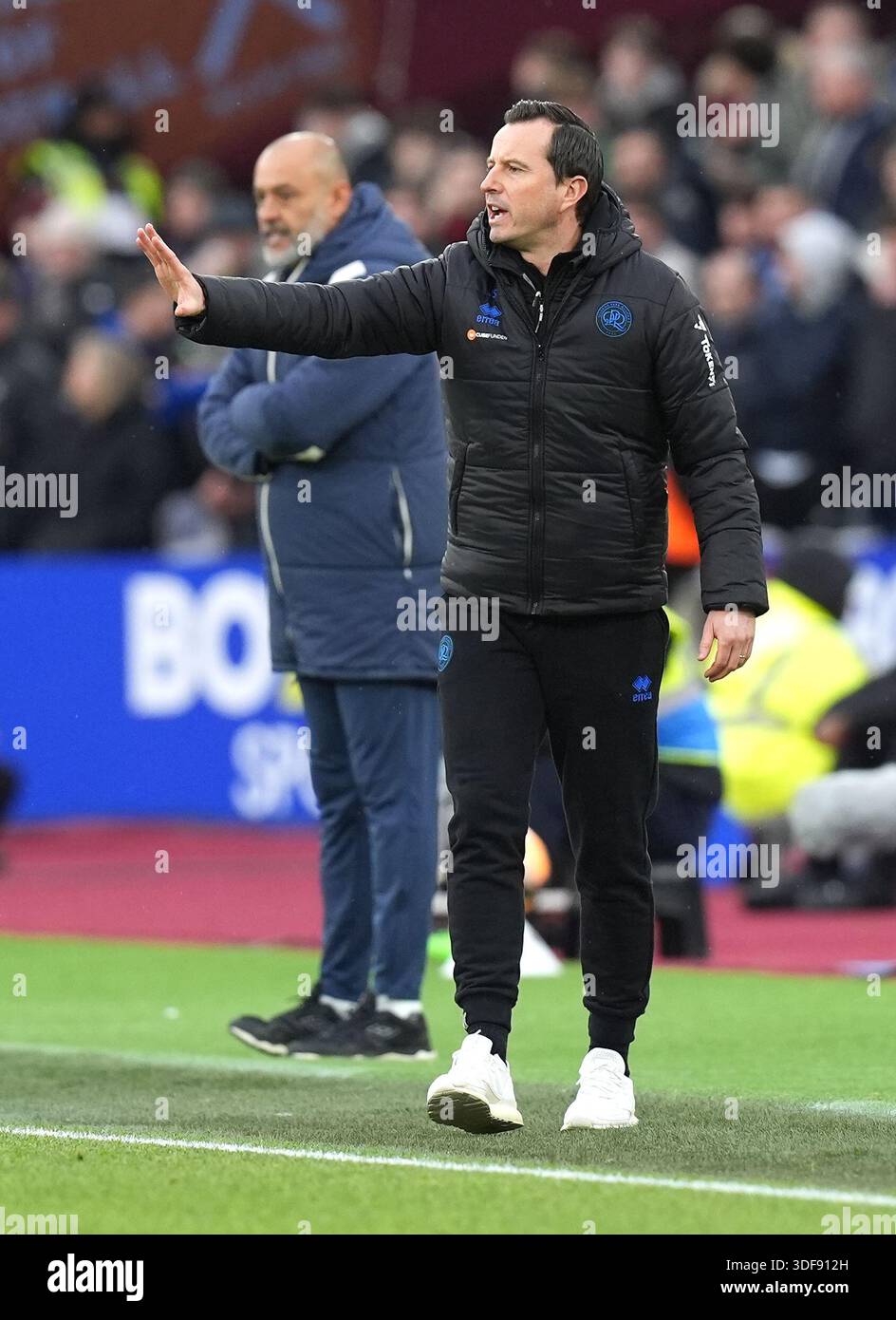 Queens Park Rangers manager Julien Stephan during the Emirates FA Cup ...