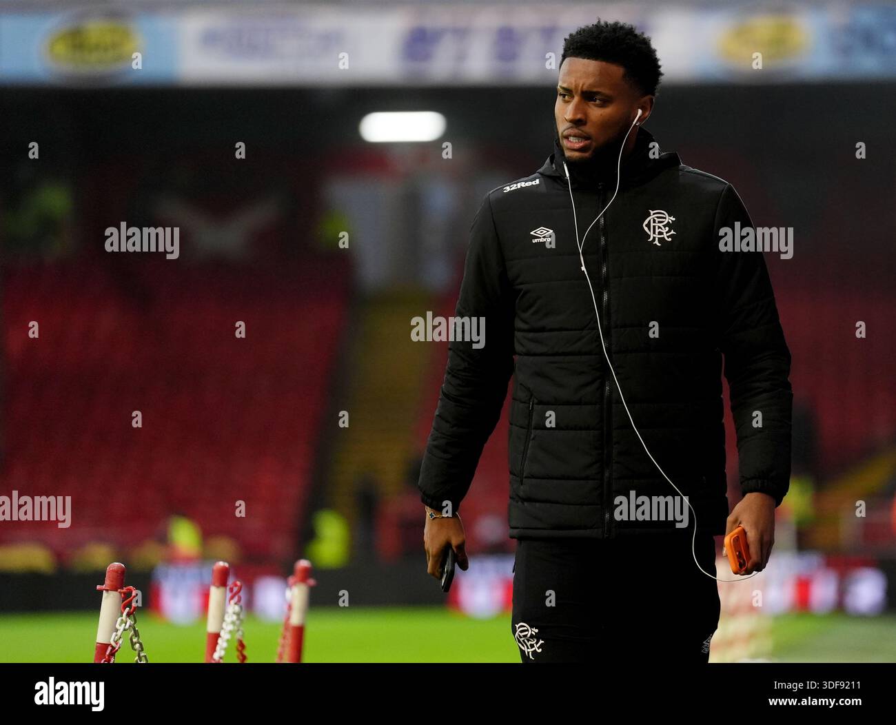 Rangers' Youssef Chermiti ahead of the William Hill Premiership match ...