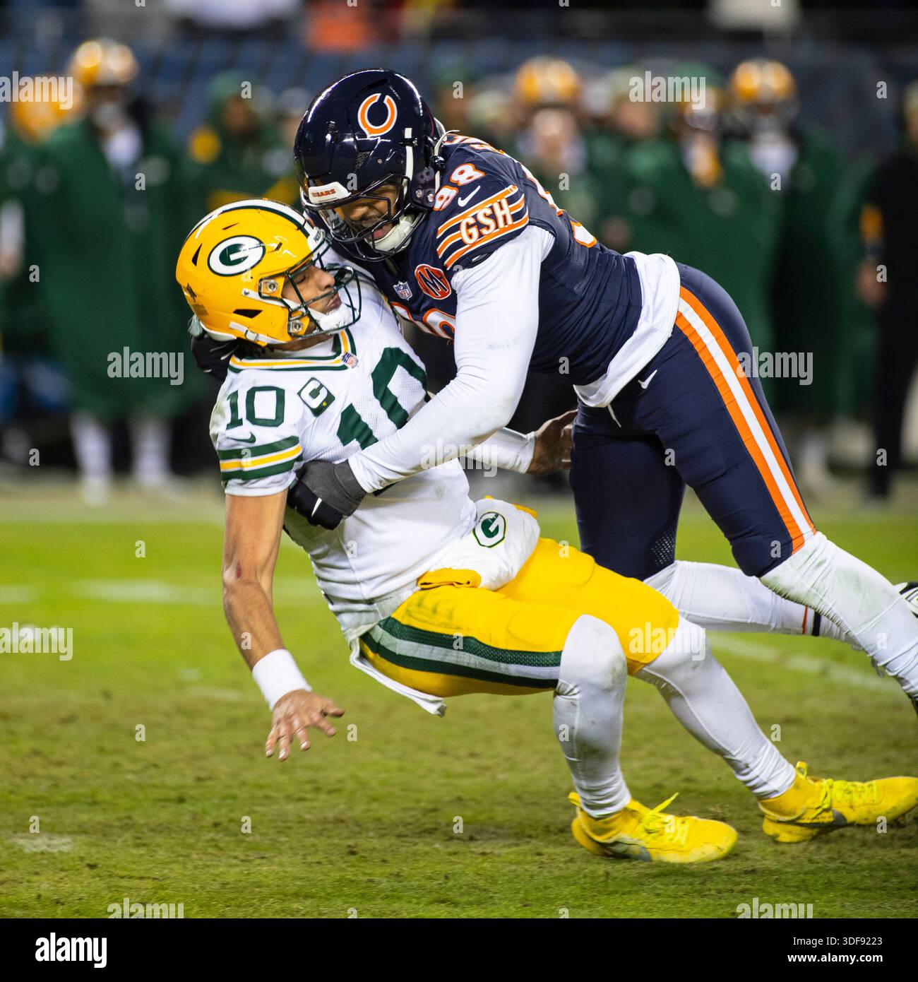 January 10, 2026: Chicago Bears Montez Sweat (98) sacks Green Bay ...