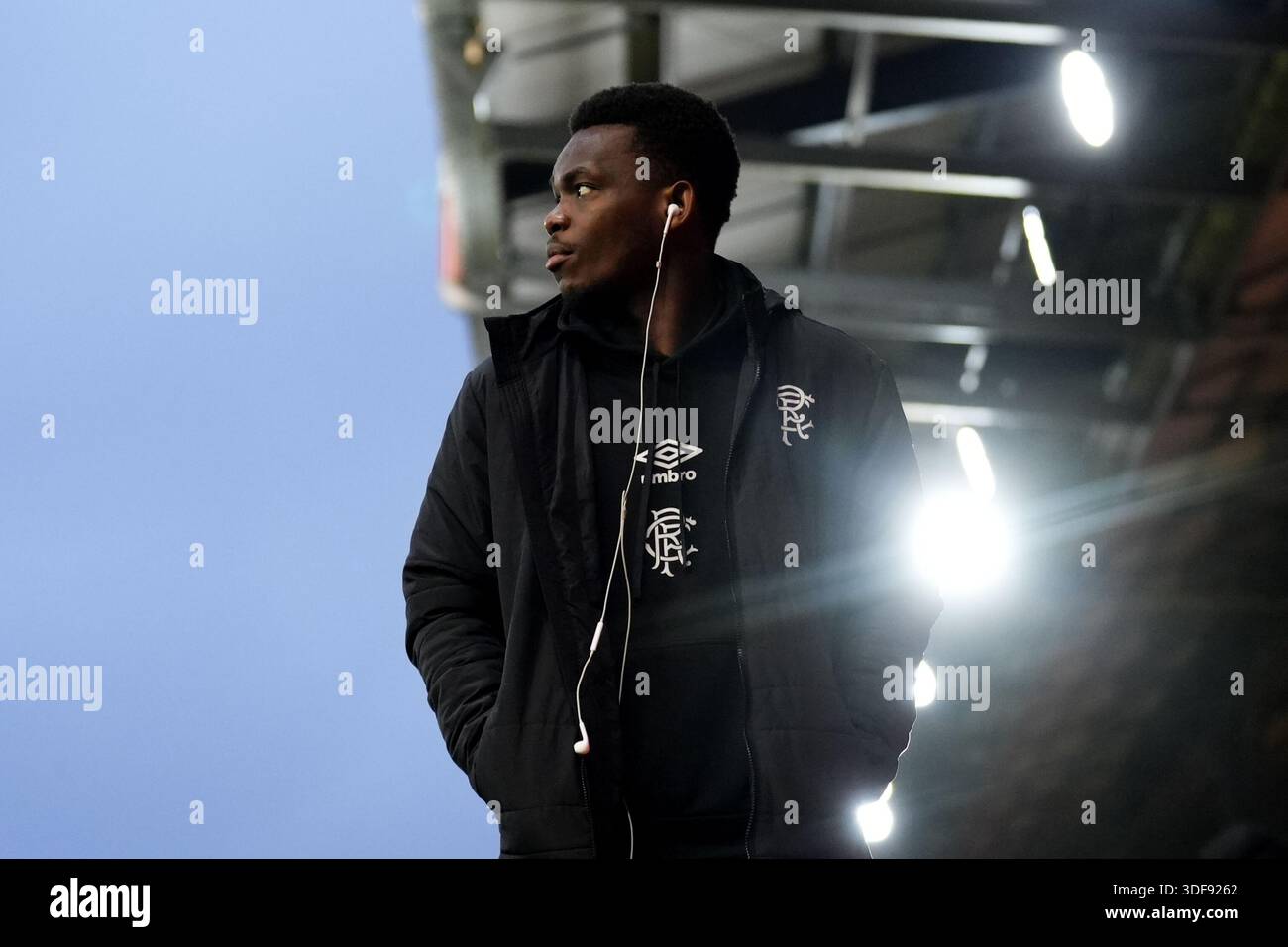Rangers' Rabbi Matondo ahead of the William Hill Premiership match at ...