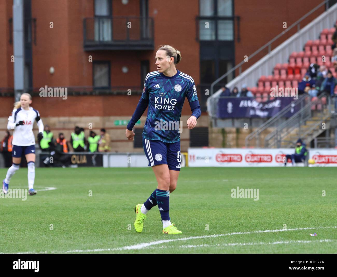 Emily van Egmond (leicester 5) during the Women's Super League game ...