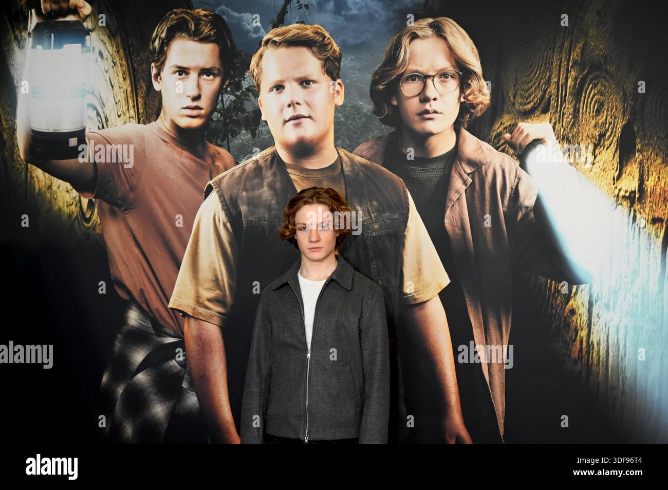 11 January 2026, Bavaria, Munich: Actor Levi Brandl stands on the red ...