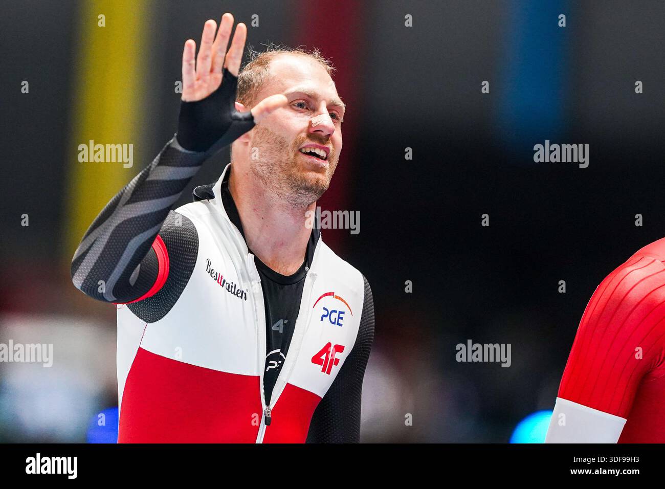 TOMASZOW MAZOWIECKI, POLAND - JANUARY 11: Damian Zurek of Poland during ...