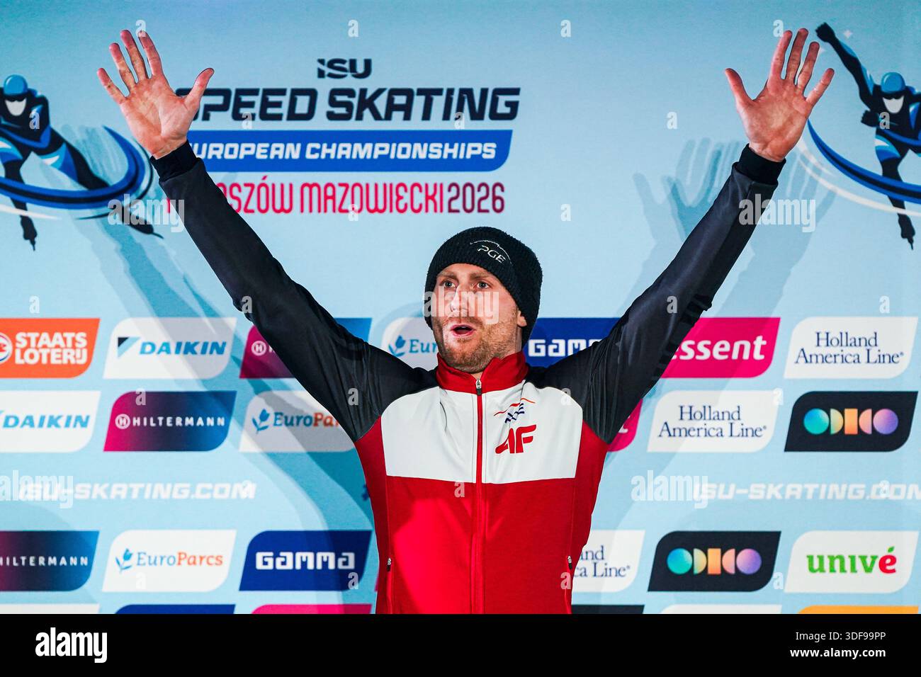 TOMASZOW MAZOWIECKI, POLAND - JANUARY 11: Damian Zurek of Poland during ...