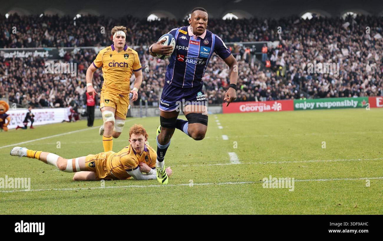 ©PHOTOPQR/SUD OUEST/Fabien Cottereau ; Bordeaux ; 11/01/2026 ; Rugby ...