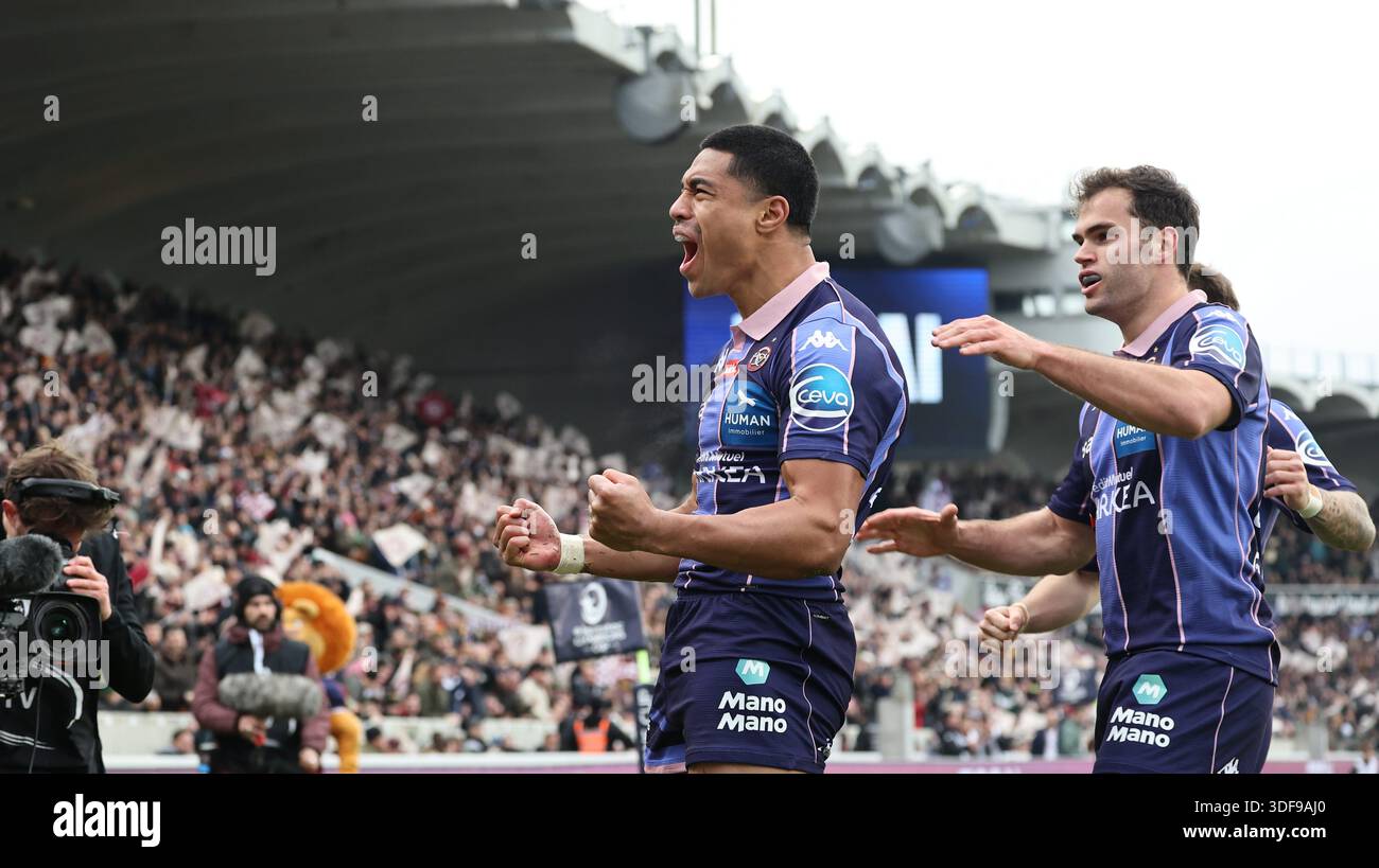 ©PHOTOPQR/SUD OUEST/Fabien Cottereau ; Bordeaux ; 11/01/2026 ; Rugby ...