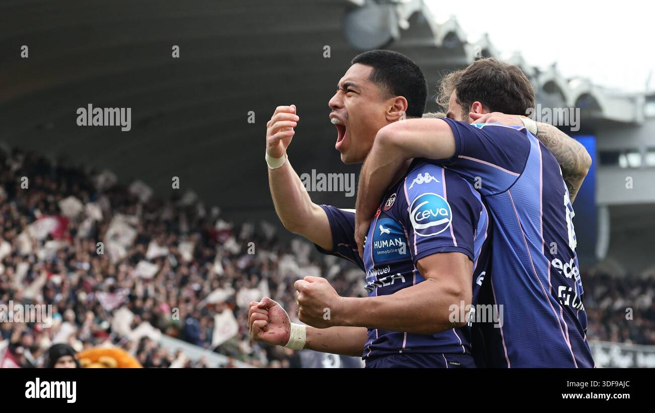 ©PHOTOPQR/SUD OUEST/Fabien Cottereau ; Bordeaux ; 11/01/2026 ; Rugby ...