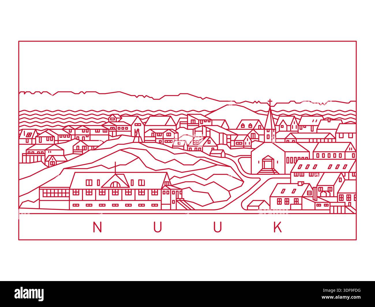 Downtown nuuk capital greenland hi-res stock photography and images - Alamy
