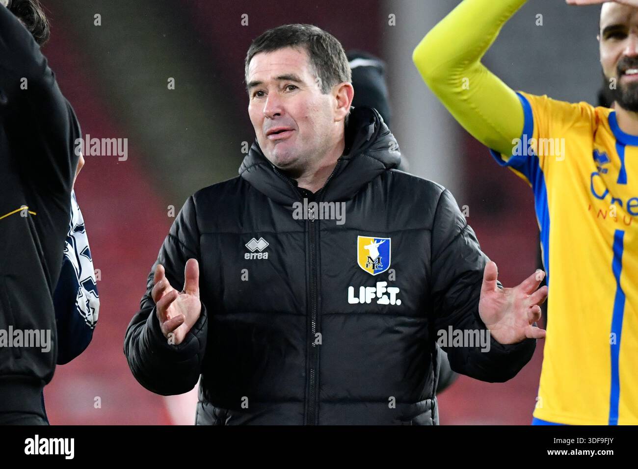 Nigel Clough Manager of Mansfield Town at full-time. Sheffield United v ...