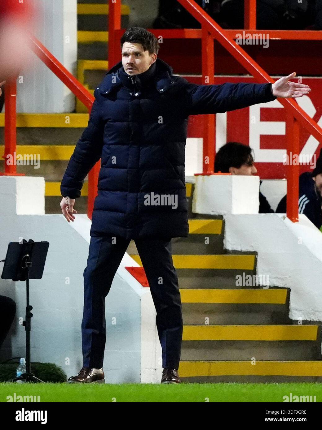 Rangers manager Danny Rohl during the William Hill Premiership match at ...