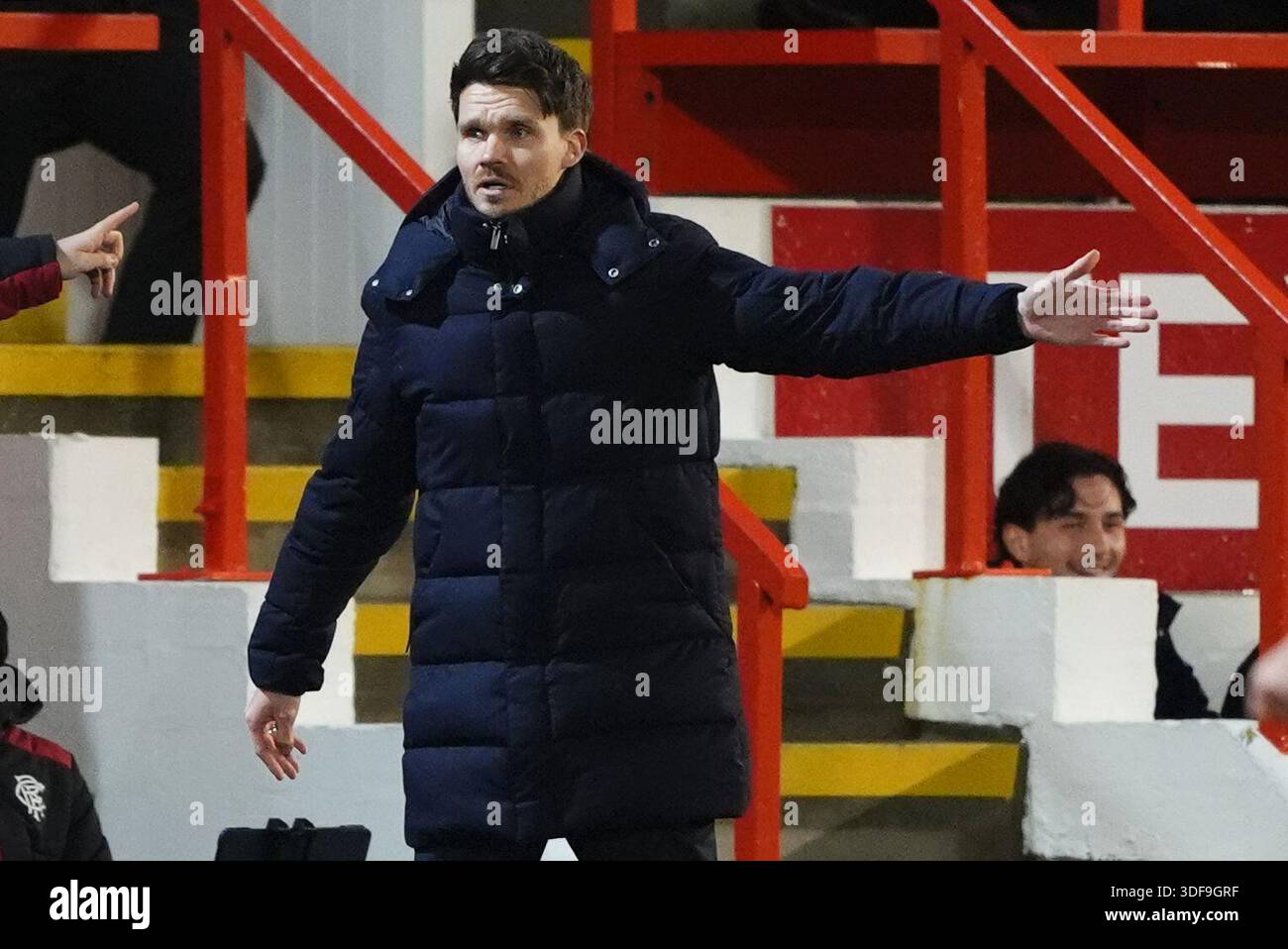 Rangers manager Danny Rohl during the William Hill Premiership match at ...