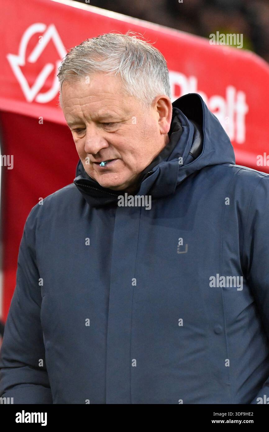 Chris Wilder Manager of Sheffield United during the Sheffield United v ...