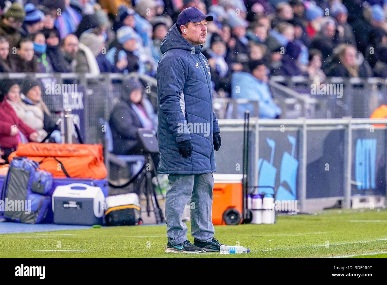 MANCHESTER, ENGLAND - January 11: Brian Sørensen the Everton manager on ...