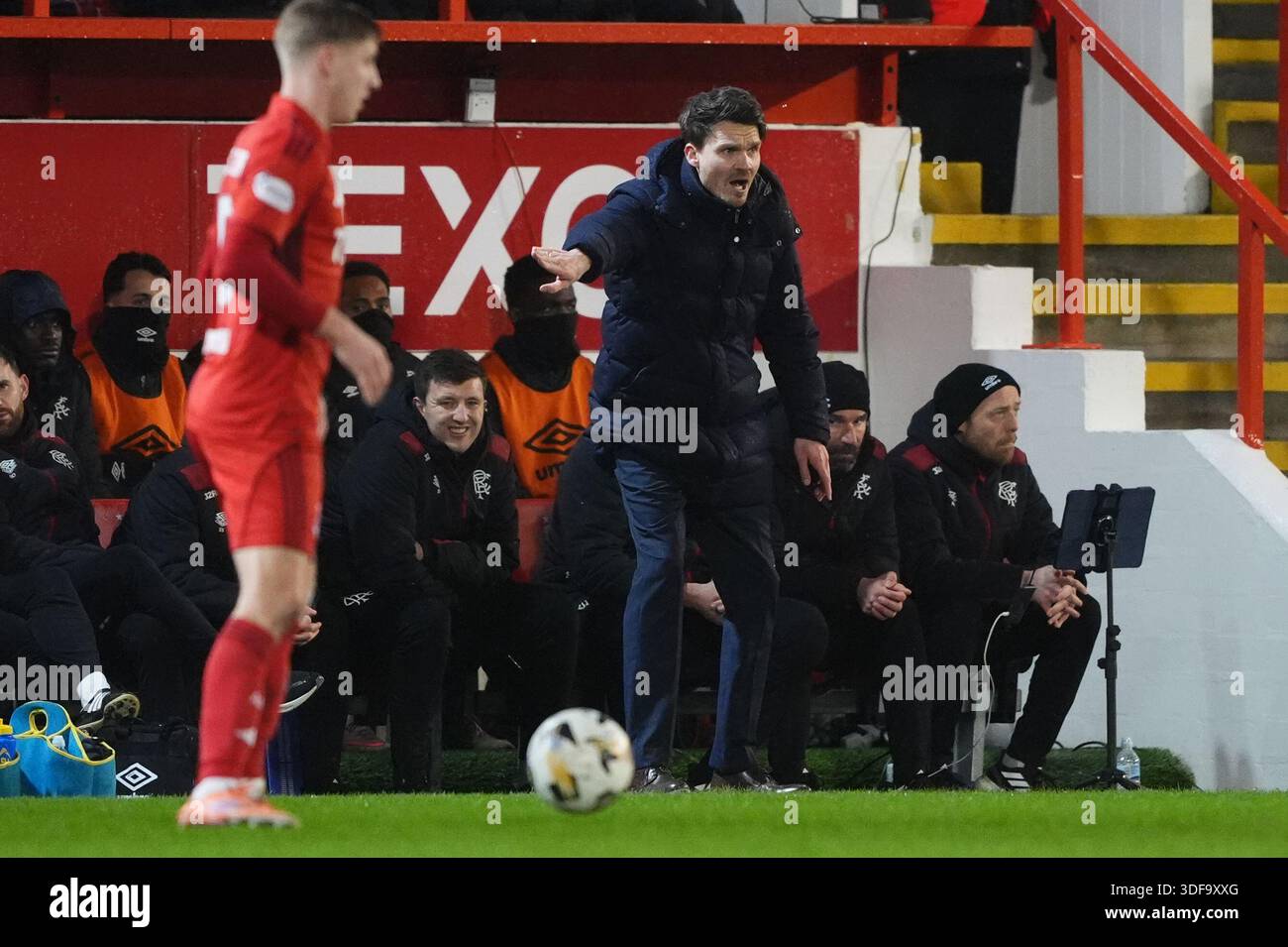 Rangers manager Danny Rohl during the William Hill Premiership match at ...