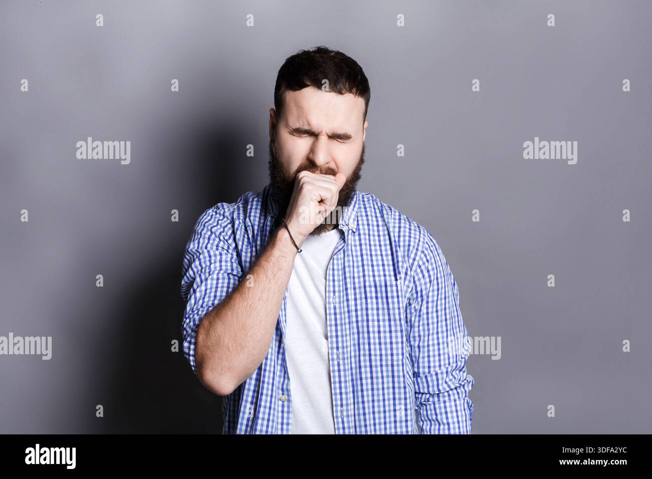 Face bearded man expressing hi-res stock photography and images - Alamy