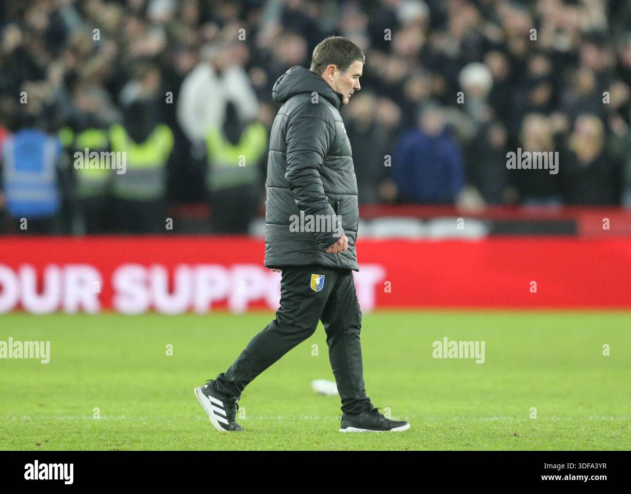 Nigel Clough manager of Mansfield Town during the Emirates FA Cup Third ...