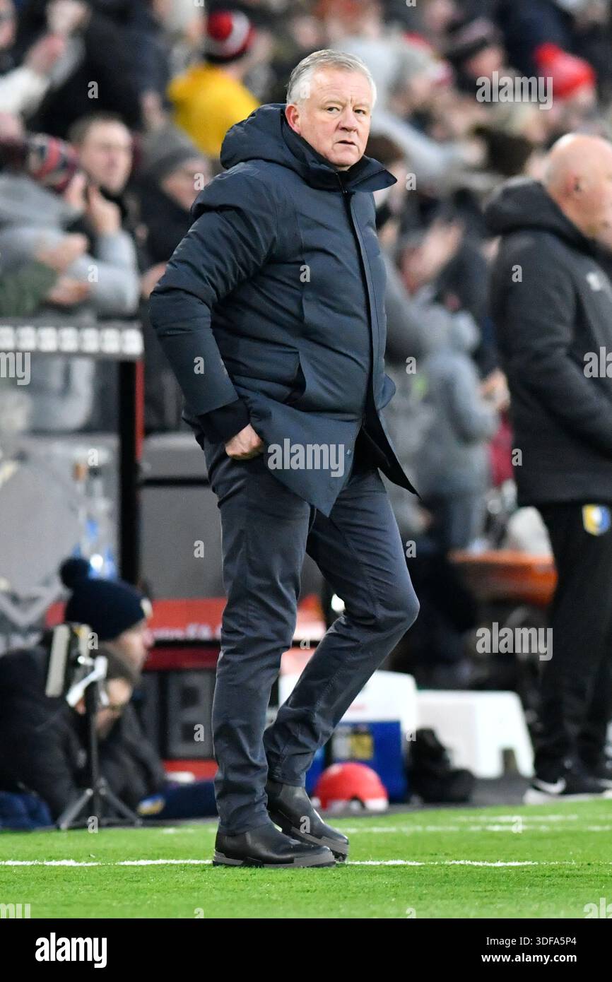 Chris Wilder Manager of Sheffield United during the Sheffield United v ...