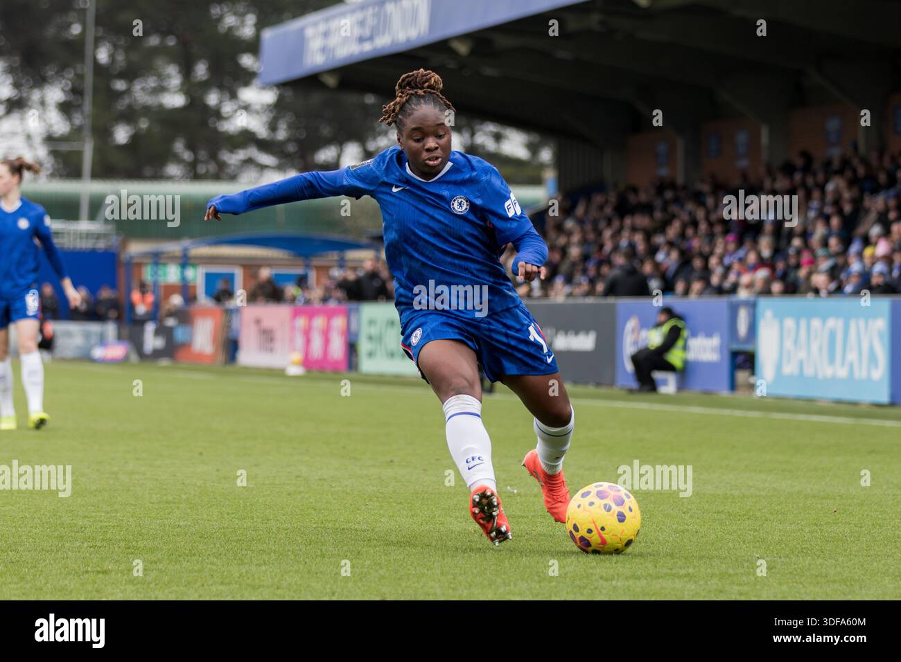 London, UK. 11th Jan 2026. Sandy Baltimore of Chelsea FC Women in ...