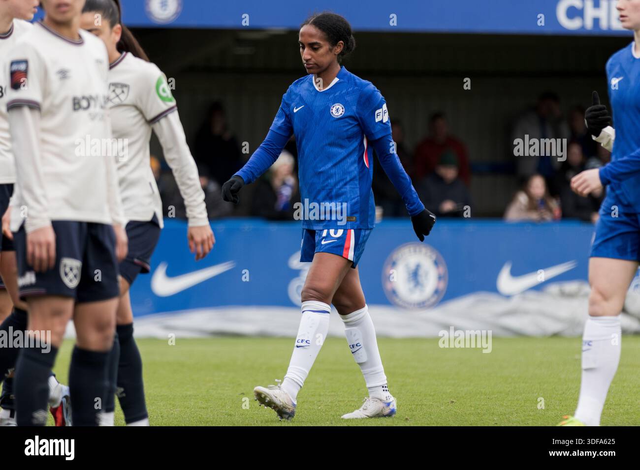 London, UK. 11th Jan 2026. Naomi Girma of Chelsea FC Women during the ...