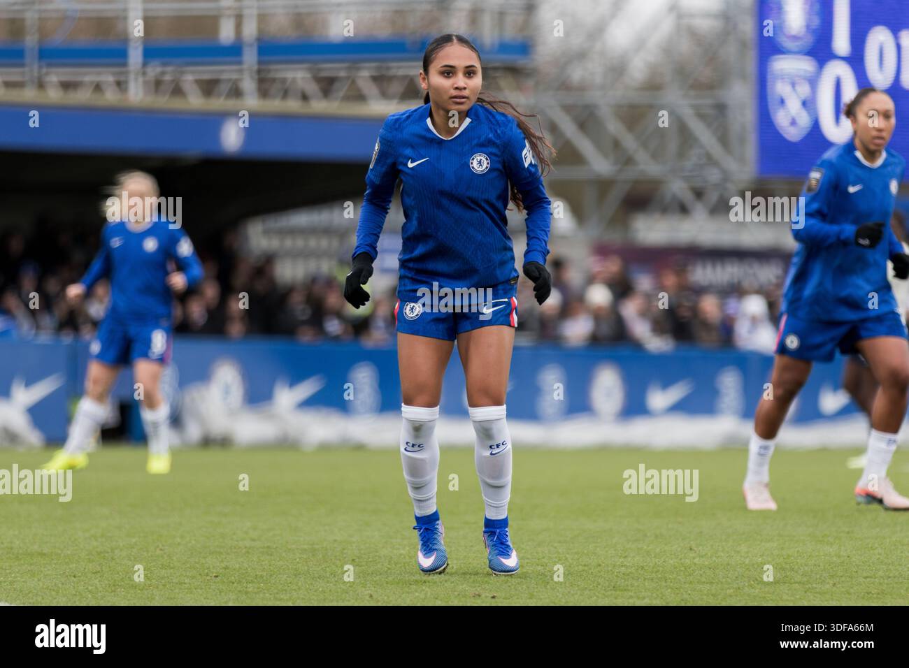 London, UK. 11th Jan 2026. Alyssa Thompson of Chelsea FC Women in ...